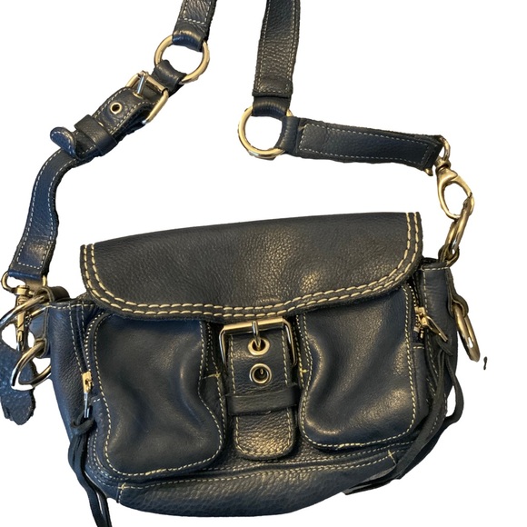 Roots | Bags | Roots Blue Leather Purse | Poshmark